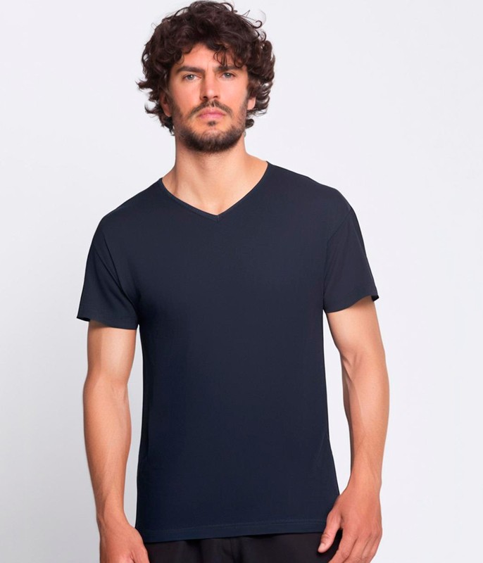 Camiseta Masculina Gola V Puma (15100-001) 100% Algodão :: lingerie.com.br